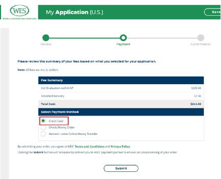 WES认证流程详解（在读学生）_操作