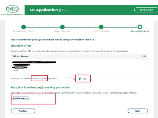WES认证流程详解（在读学生）_操作
