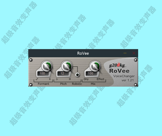 RoVee一个VST2.0有趣的调音变声插件_声音