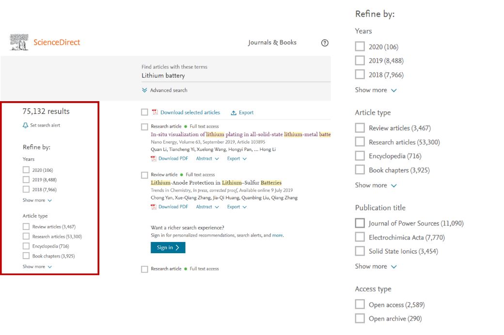 投稿 | ScienceDirect数据库文献检索的使用心得——研究生选择研究方向和文献调研_进行