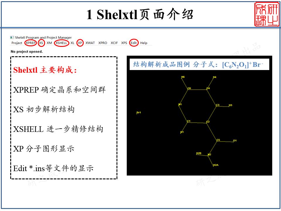 精品干货：一步一步教你用Shelxtl解析单晶_成理第