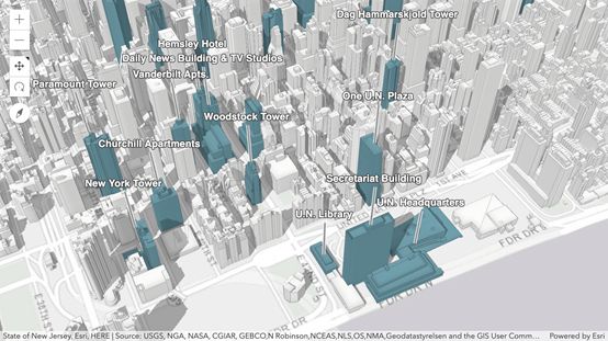 视线分析、光照模拟，ArcGIS API for JavaScript 4.14带来更强大的3D能力！_图层