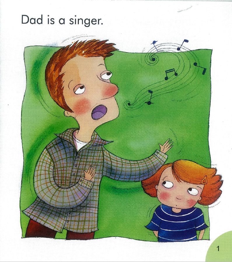 点点英语悦读绘——一起来读《Singing Dad 爱唱歌的爸爸》_孩子