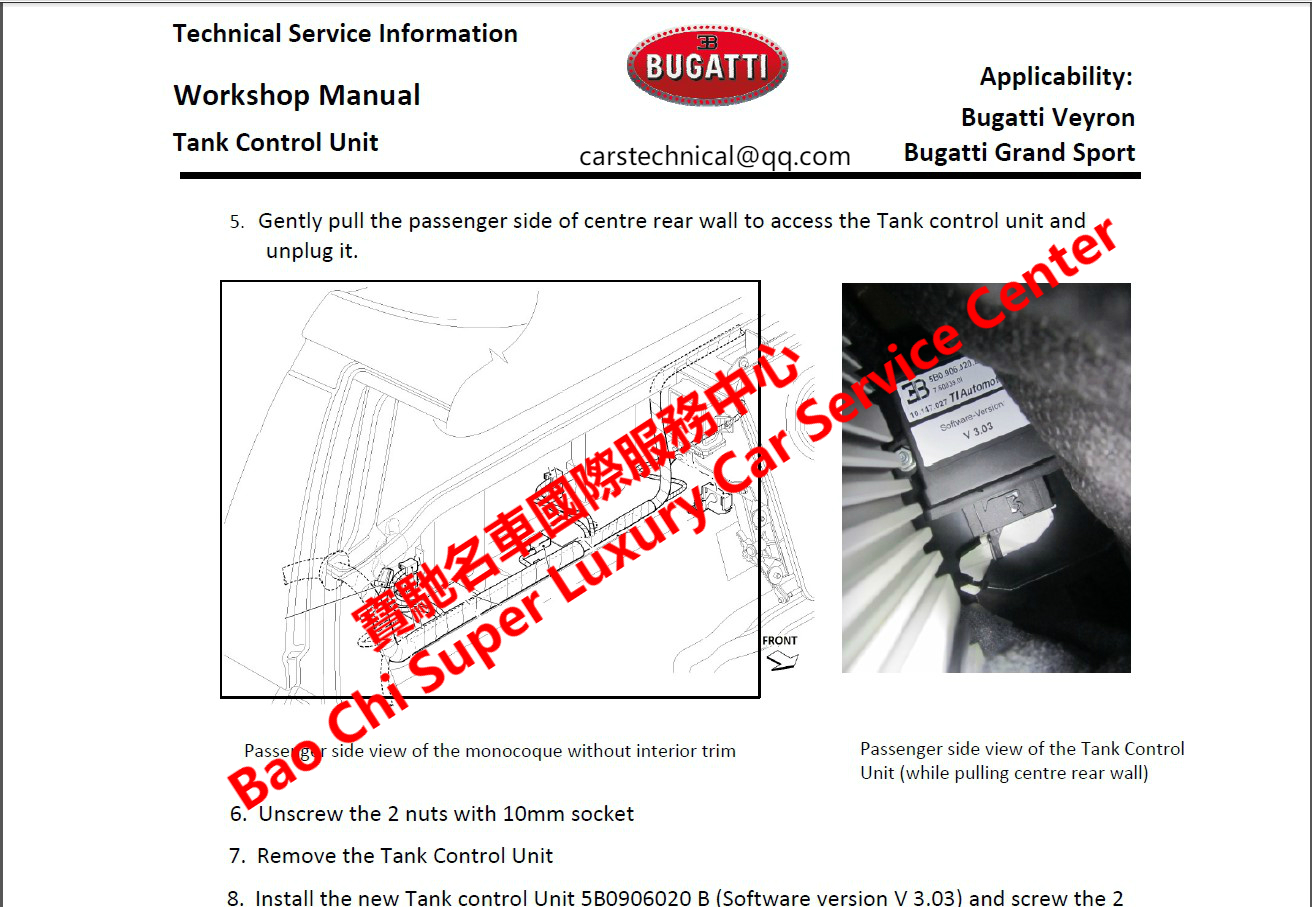 Bugatti Workshop Manual & Bugatti Wiring Diagrams_Sport
