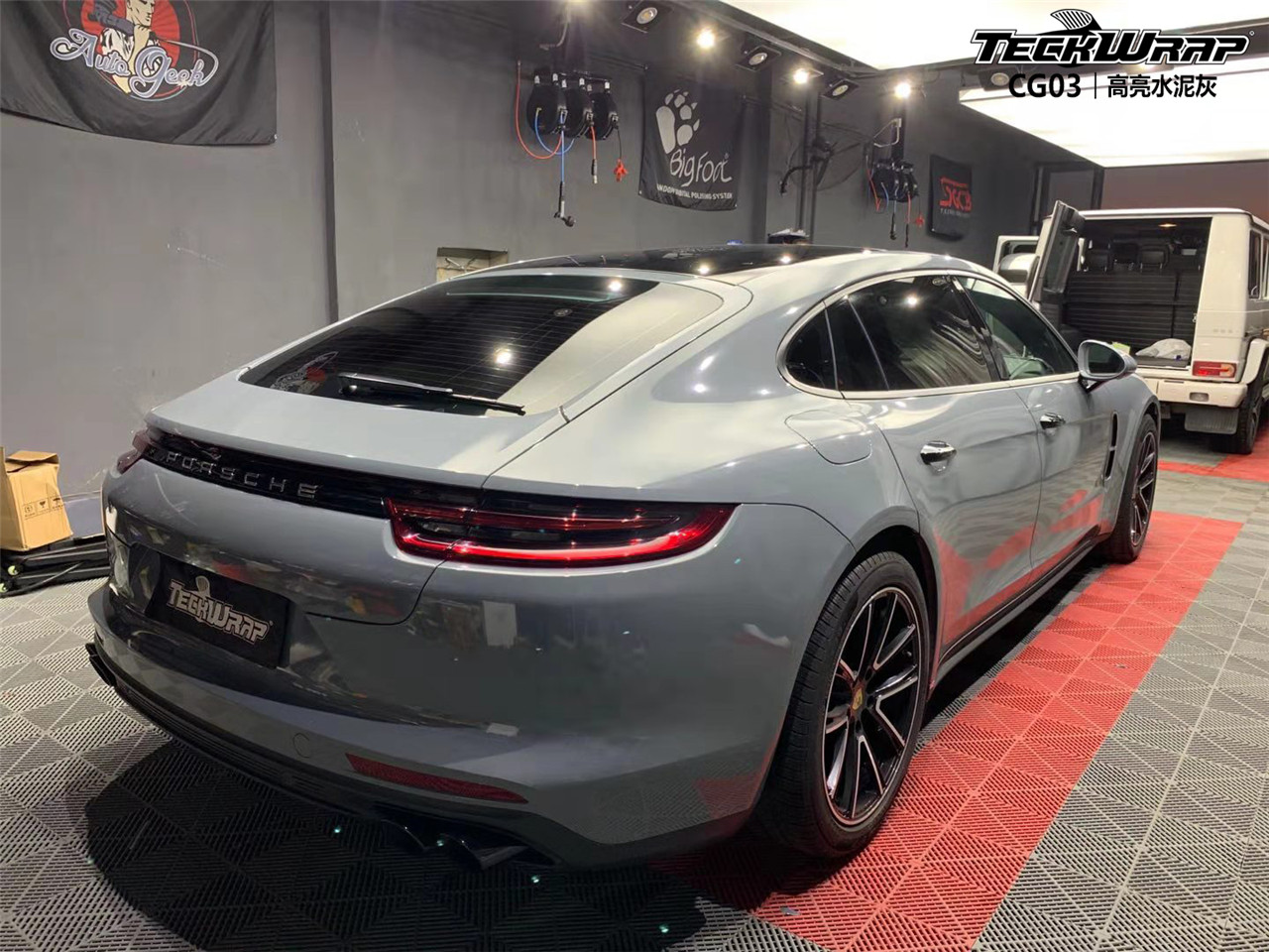 高亮水泥灰CG03|秃鹰TeckWrap汽车改色膜，保时捷-搜狐大视野-搜狐新闻