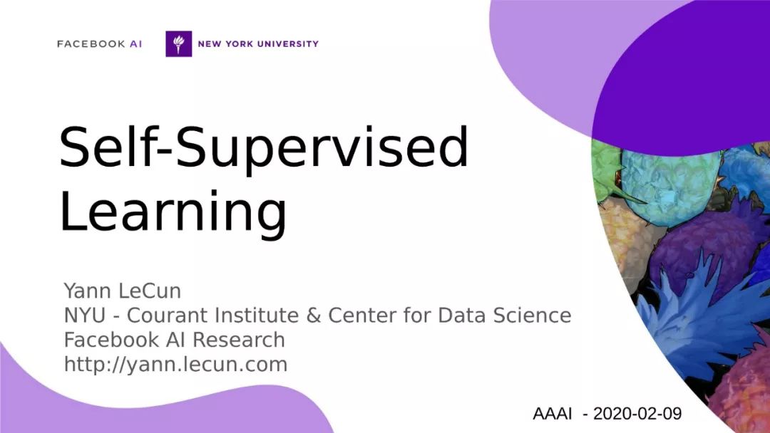 【AAAI2020图灵奖得主YannLecun】自监督学习Self-Supervised Learning是未来 ，44页ppt_专知