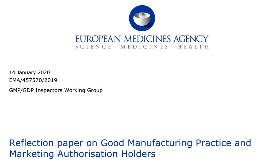 欧盟发布《上市许可持有人GMP指南》！_the