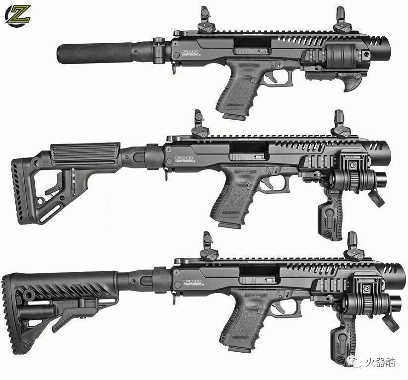 【个人防卫利器】FAB defense公司KPOS手枪卡宾转换套件_射击