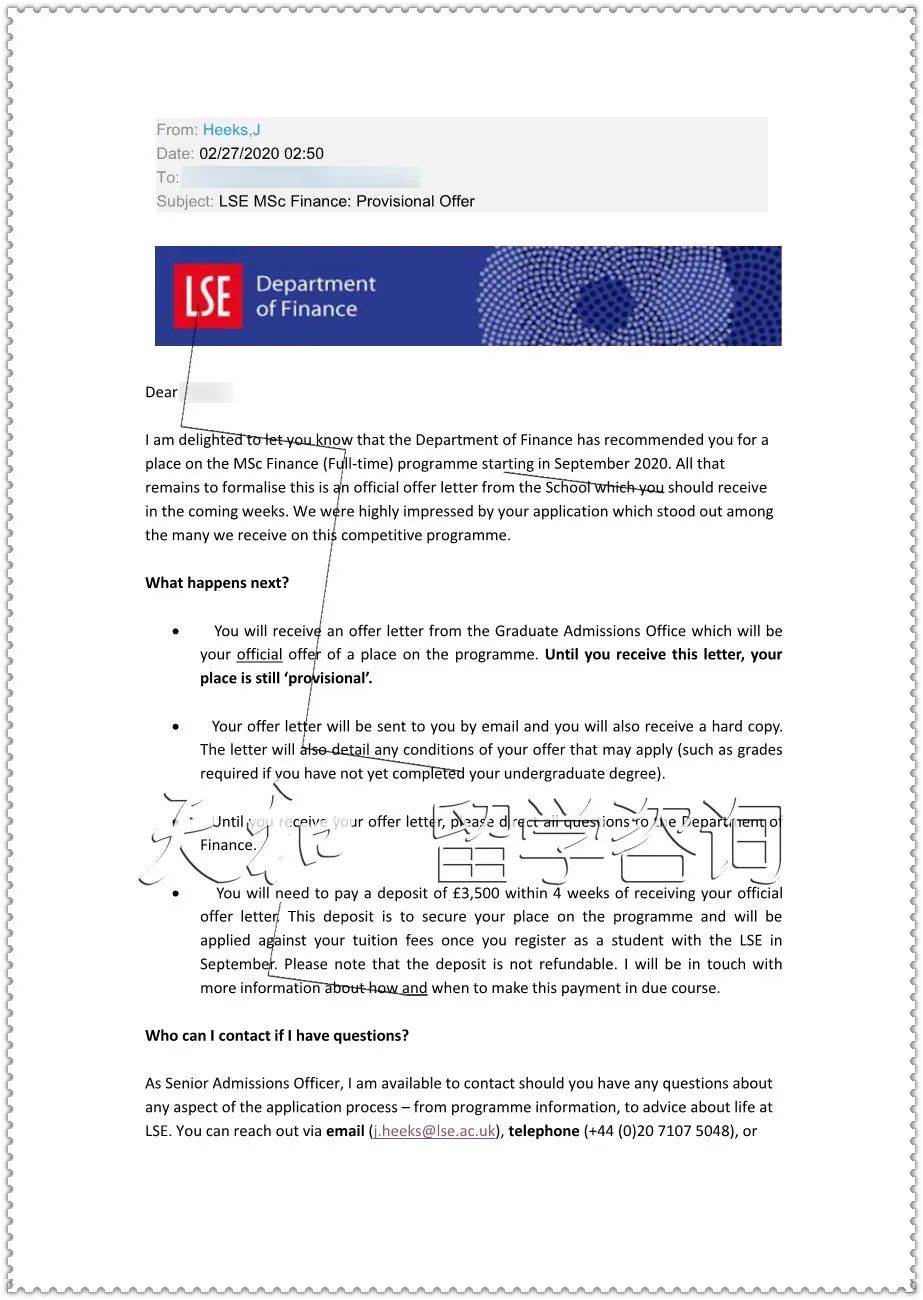 喜讯！祝贺天和学子斩获2枚伦敦政经金融学（LSE MSc Finance）Offer！_the