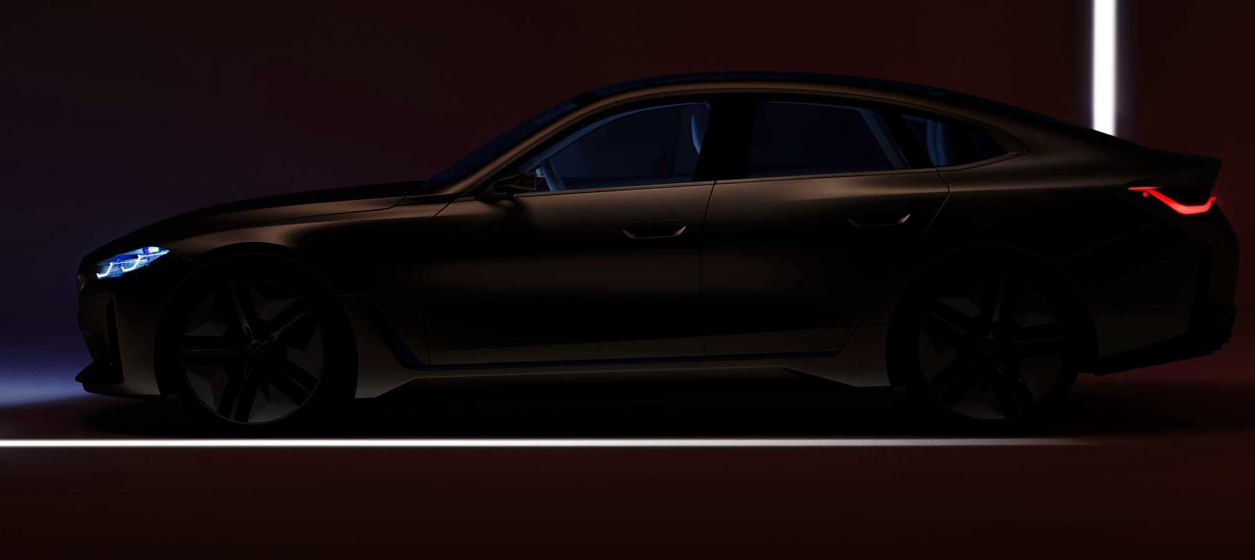 宝马i4最新预告图曝光 将于今日首秀_搜狐汽车_搜狐网