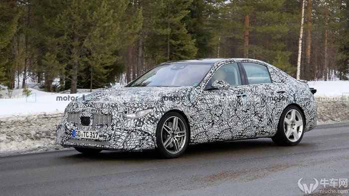 V8荣耀已经远去 奔驰AMG C 53谍照曝光 采用2.0T混合动力_搜狐汽车_搜狐网