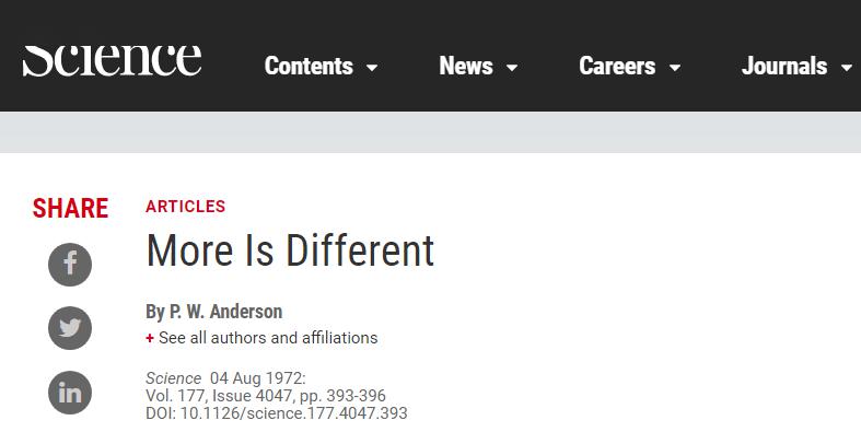 凝聚态物理奠基人菲利普·安德森去世，More is Different 思想长存_研究