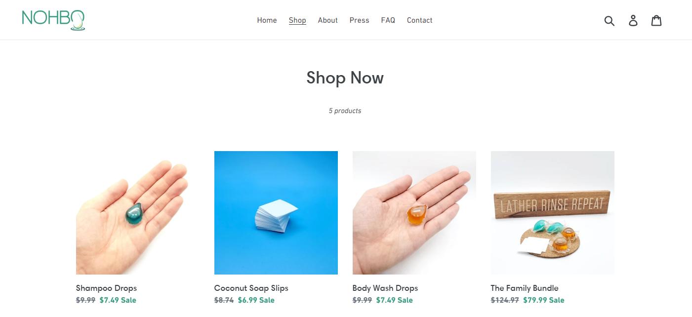 水滴状的一次性洗护用品你见过吗？「Nohbo」带你体验遇水就会融化的洗发露_产品