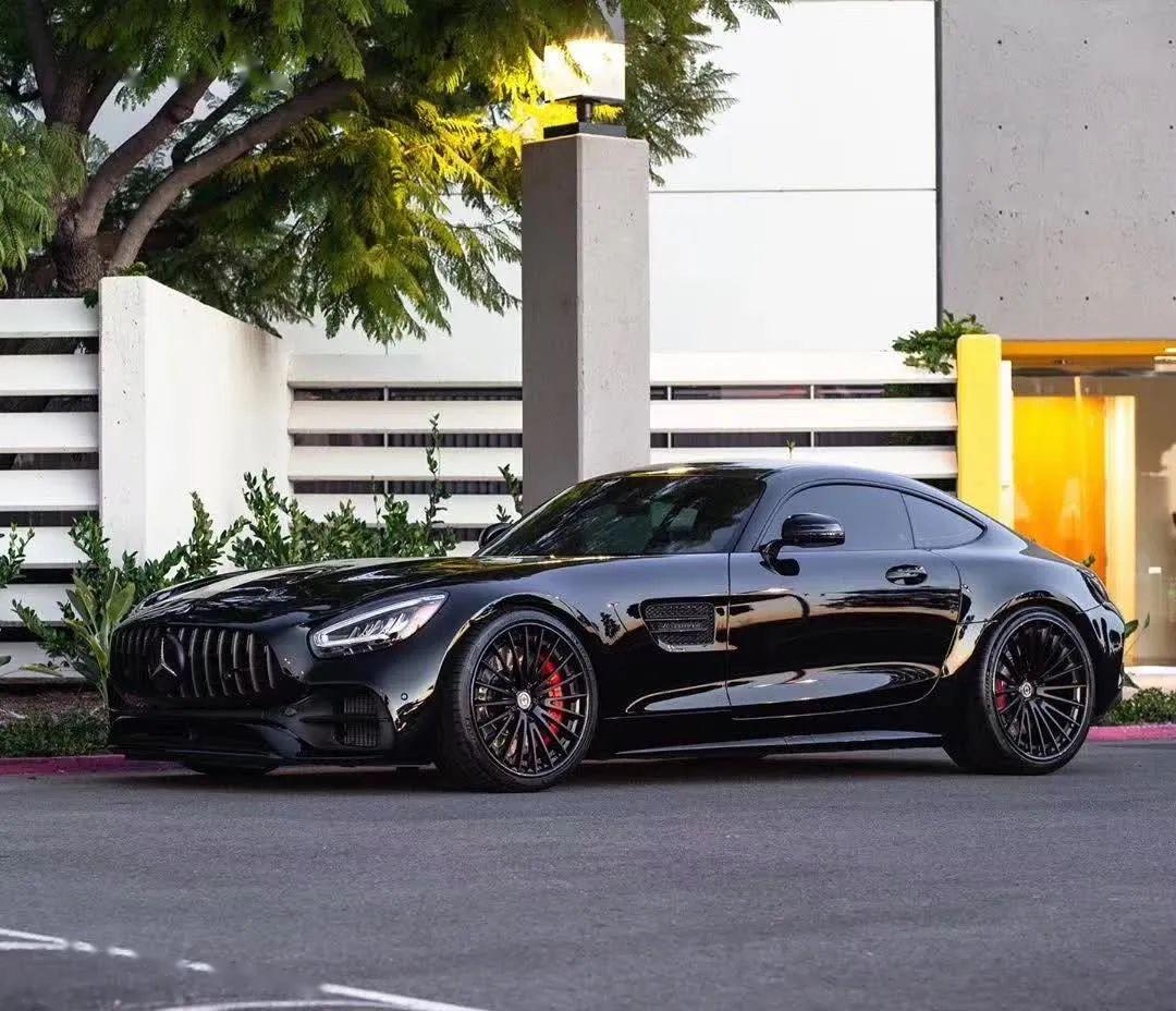 奔驰 AMG GTC 改装升级 HRE S209H in Satin Black，固定螺丝内置，碳纤维轮毂盖_搜狐汽车_搜狐网