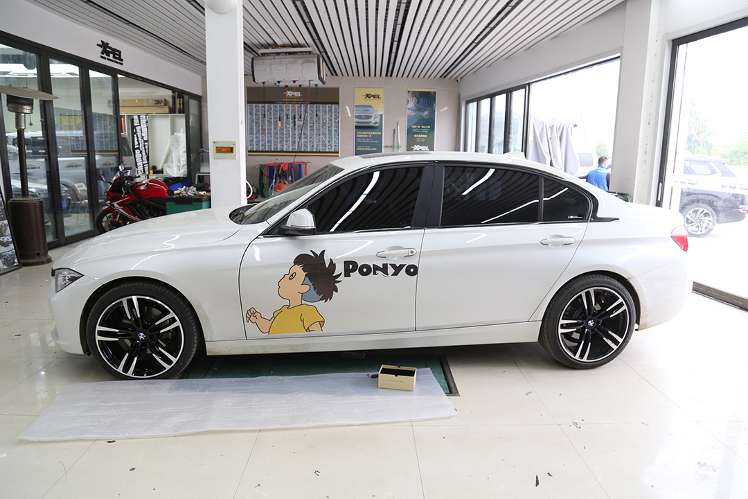 宝马改装|宝马3系外观全面升级 M3大包围 全车贴膜改色青瓷蓝 中尾段带阀门排气——veecar|汽车改装|改装知识分享平台