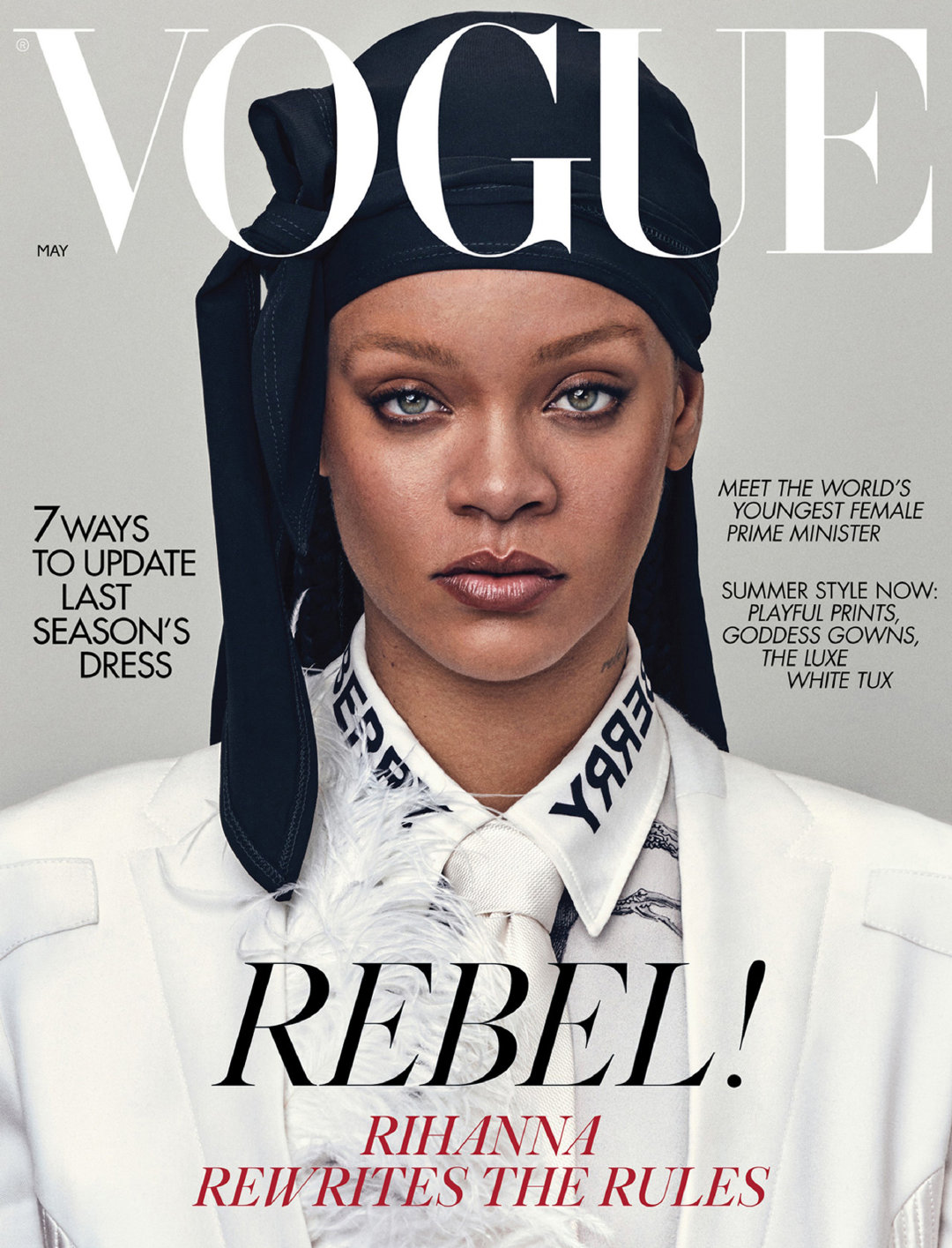 “黎超模”Rihanna登上英国版《Vogue》5月刊封面-搜狐大视野-搜狐新闻