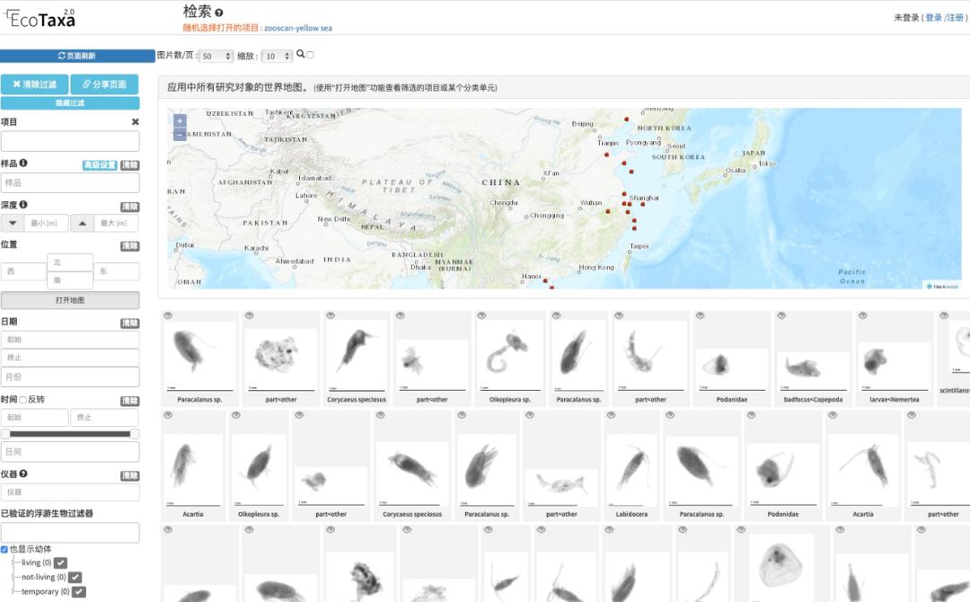 浮游生物数据共享平台EcoTaxa（中文版）正式上线 | 附网址_分类