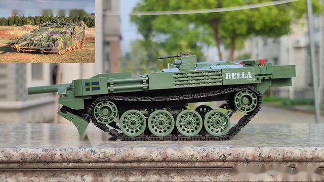 稀有的冷门坦克：Cobi积木坦克世界版Strv 103评测_车体