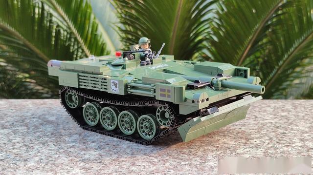 稀有的冷门坦克：Cobi积木坦克世界版Strv 103评测_车体