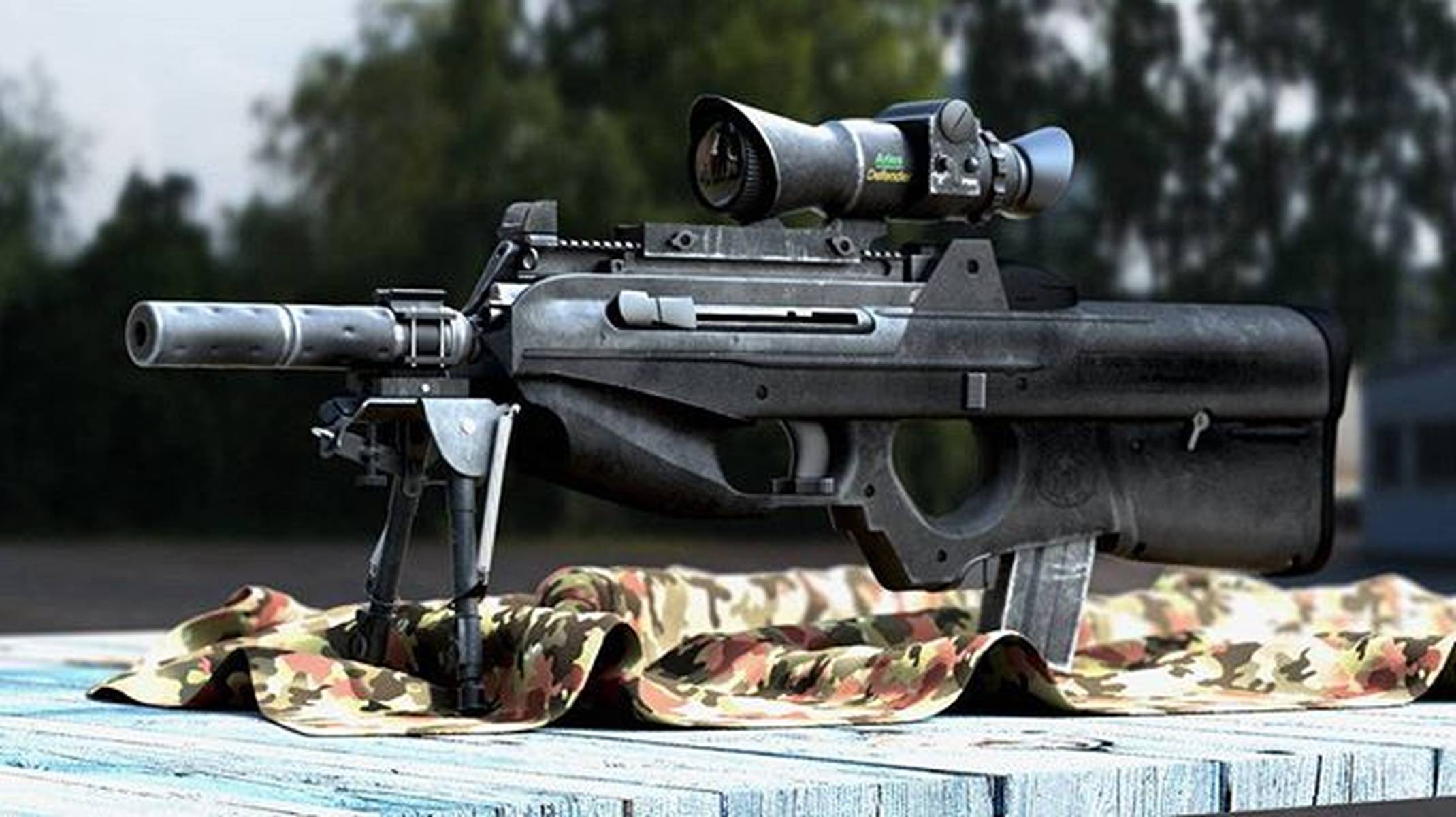 设计独特紧凑的FN F2000突击步枪