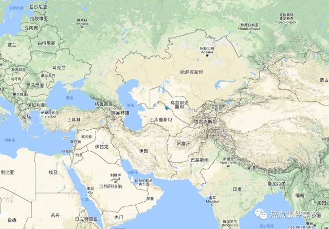 中亚国家分布图,中亚地形分布图,中亚河流分布图_大山谷图库