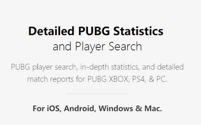 《绝地求生》推出官方数据与玩家查询应用PUBG Lookup，支持全平台_搜狐网