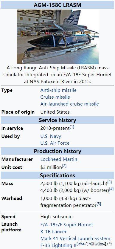 远程反舰导弹(AGM-158C)，自主寻找目标并进行威胁分级_搜狐网