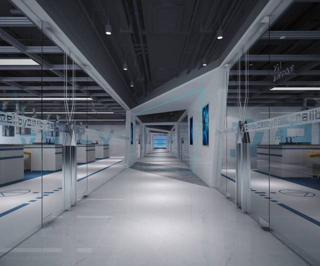 实验室走廊效果图,学校实验室效果图,实验室走廊文化_大山谷图库